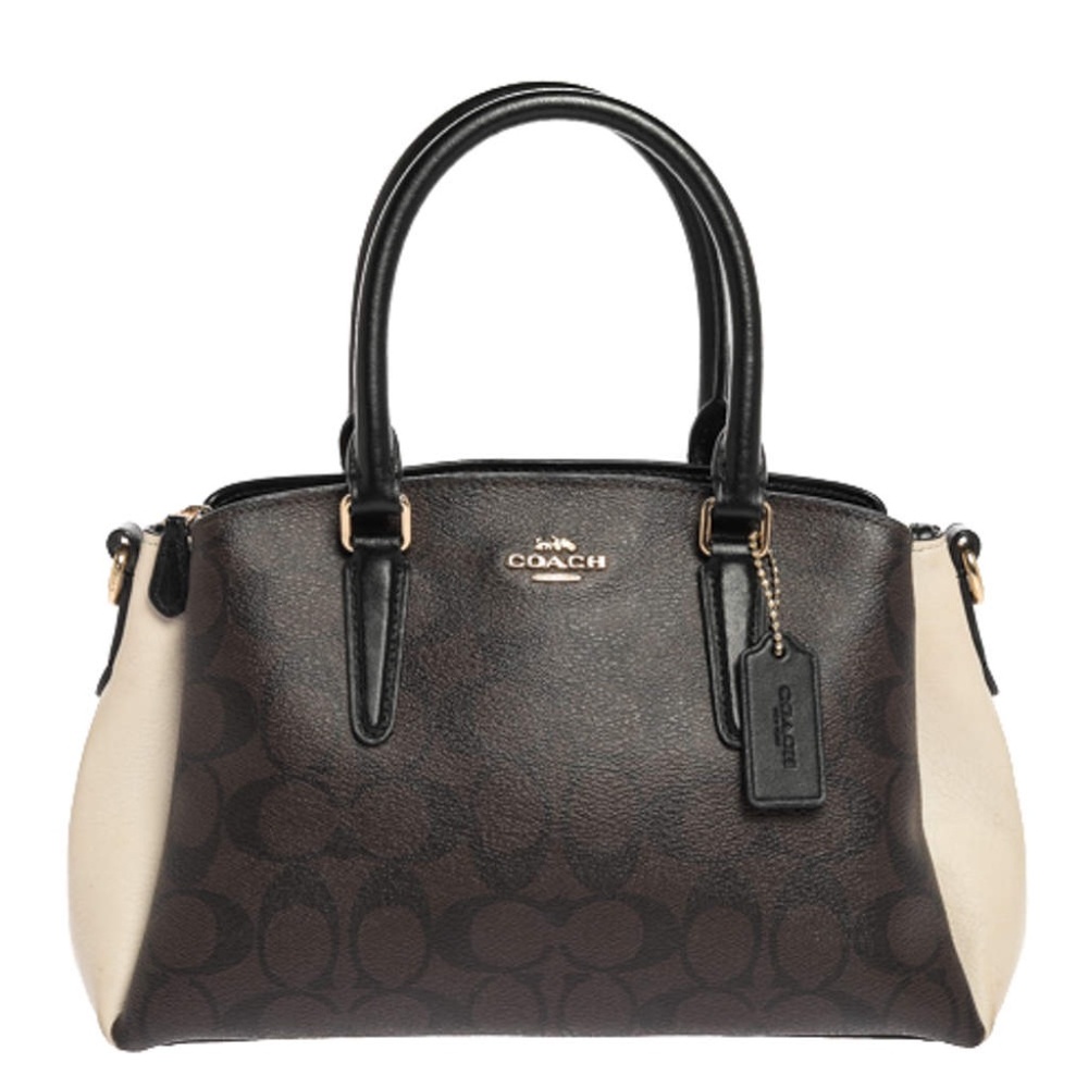 Coach Tri Cololr Signature Coated Canvas And Leather … - Gem